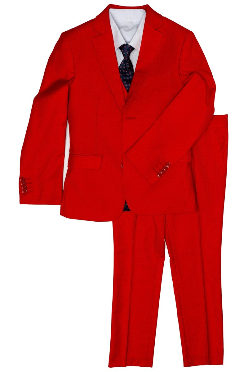 "Austin" Kids Red 5-Piece Suit (Geoffrey Beene / AXNY) – PolishedThreads.com
