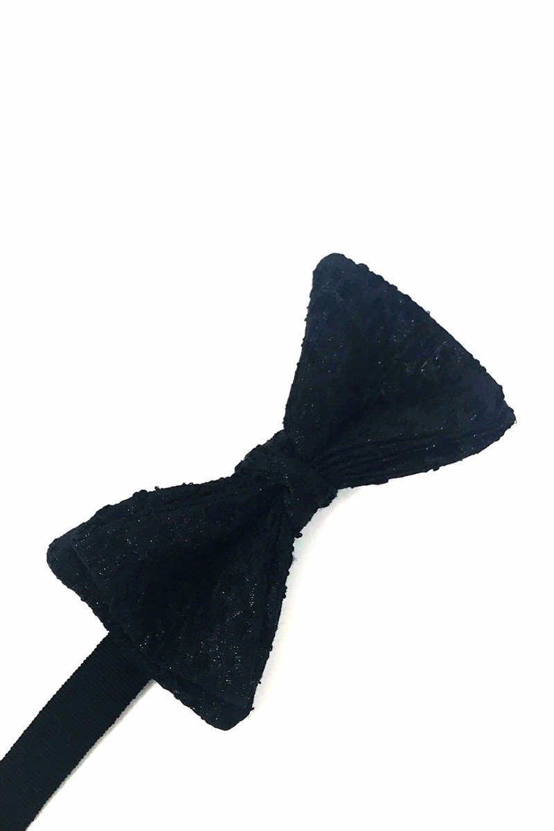 Black Laurent Bow Tie – PolishedThreads.com