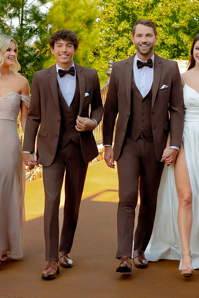 "Metro" Chocolate Suit Jacket (Separates) – PolishedThreads.com