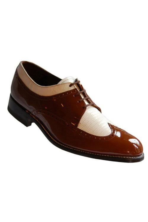 "Spectator" Brown and White Stacy Baldwin Formal Shoes ...