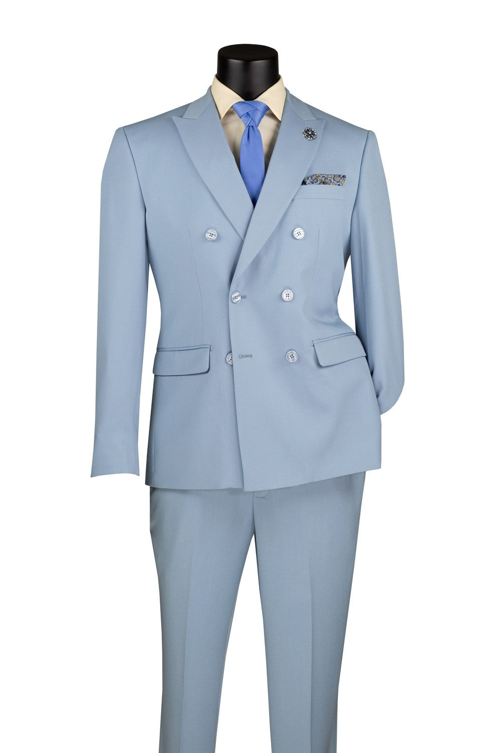 "Apex" Ice Blue Suit (2-Piece Set) – PolishedThreads.com